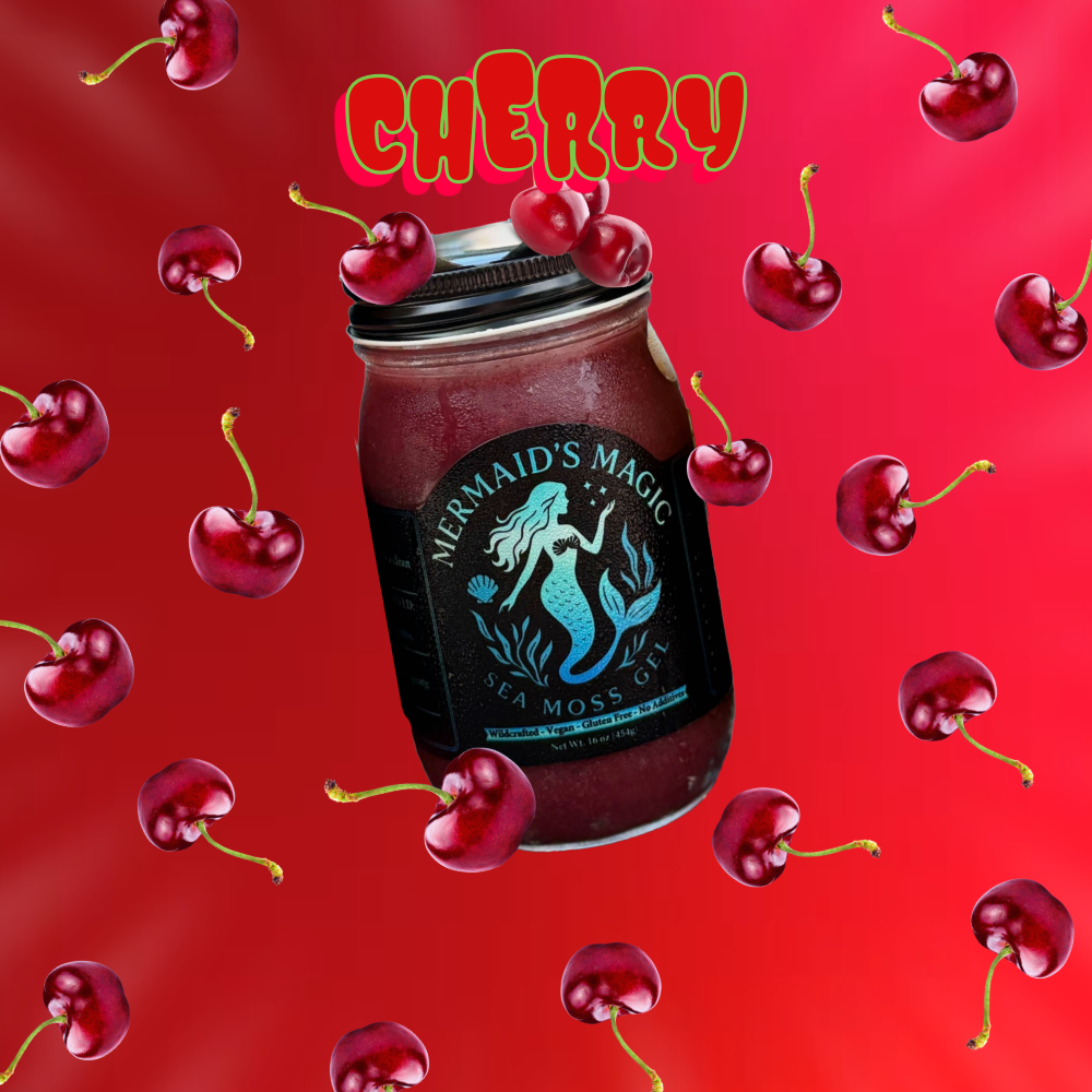 Cherry Flavor Sea Moss Gel – Mermaid's Magic Sea Moss