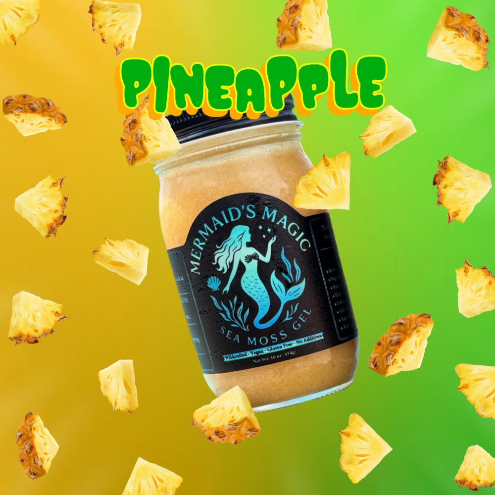 Pineapple Flavor Sea Moss Gel | Sea Moss Gel | Mermaid's Magic Sea Moss